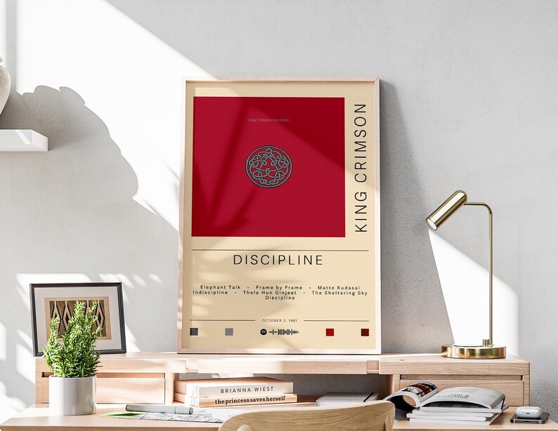 King Crimson Poster | Discipline Poster | Album Poster Prints | Wall ...