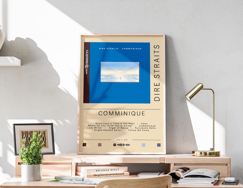 Dire Straits Poster | Comminique Poster | Album Poster Prints | Wall ...