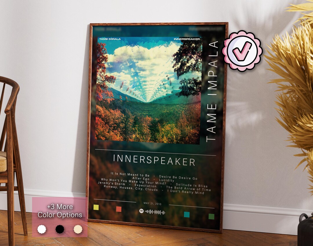 Tame Impala Poster | Innerspeaker Poster | Album Poster Prints | Wall ...