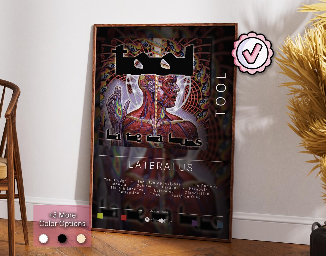Tool Poster | Lateralus Poster | Album Poster Prints | Wall Decor ...