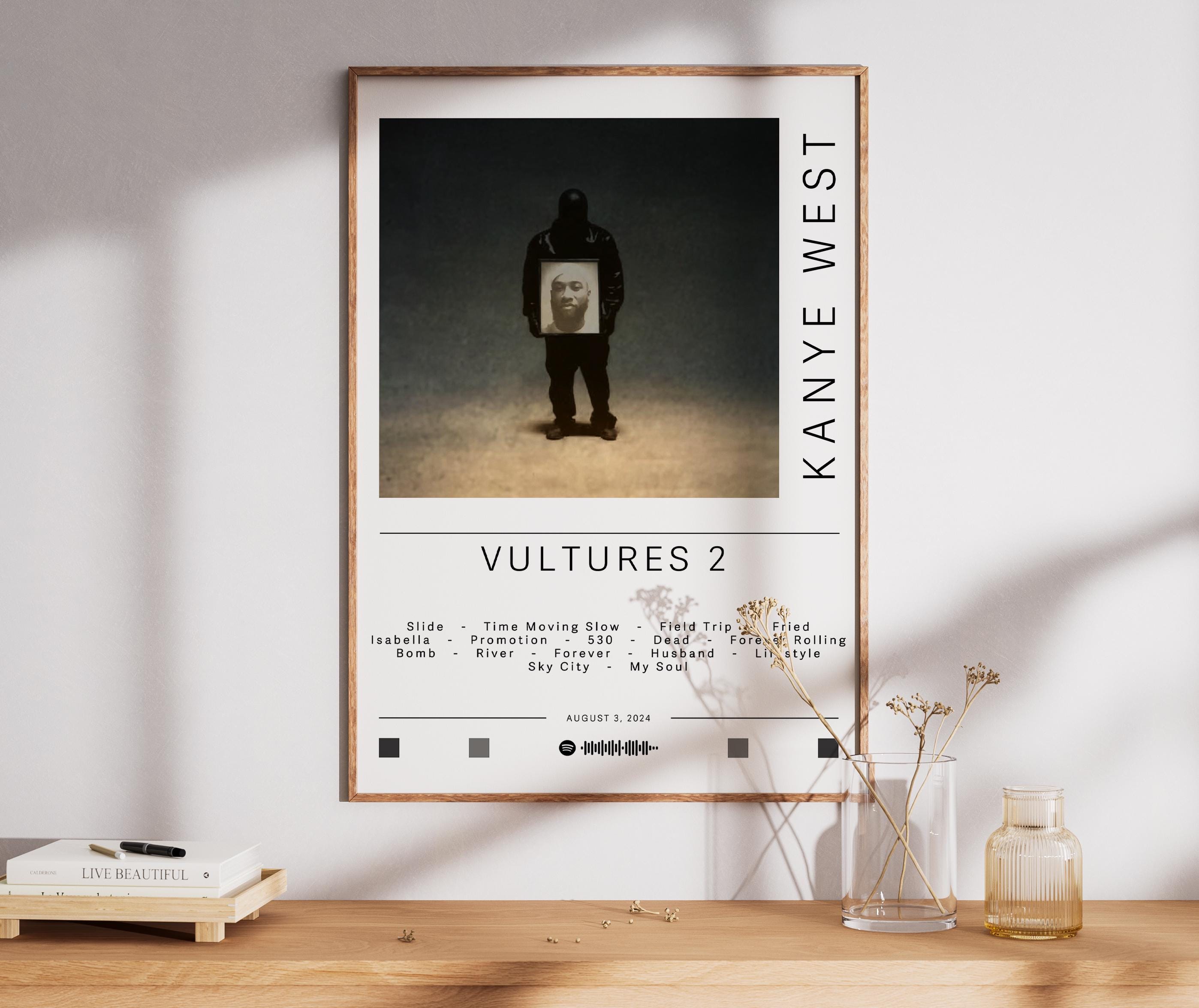 Kanye West Poster | Vultures 2 Poster | Album Poster Prints | Wall ...