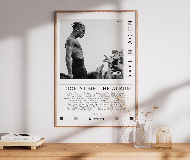 Xxxtentacion Poster | Look at Me Poster | Album Poster Prints | Wall ...