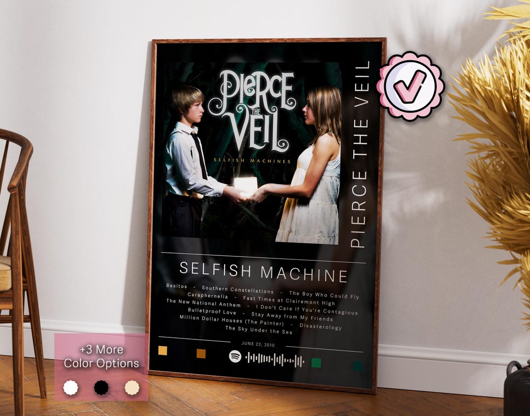Pierce the Veil Poster | Selfish Machine Poster | Album Poster Prints ...