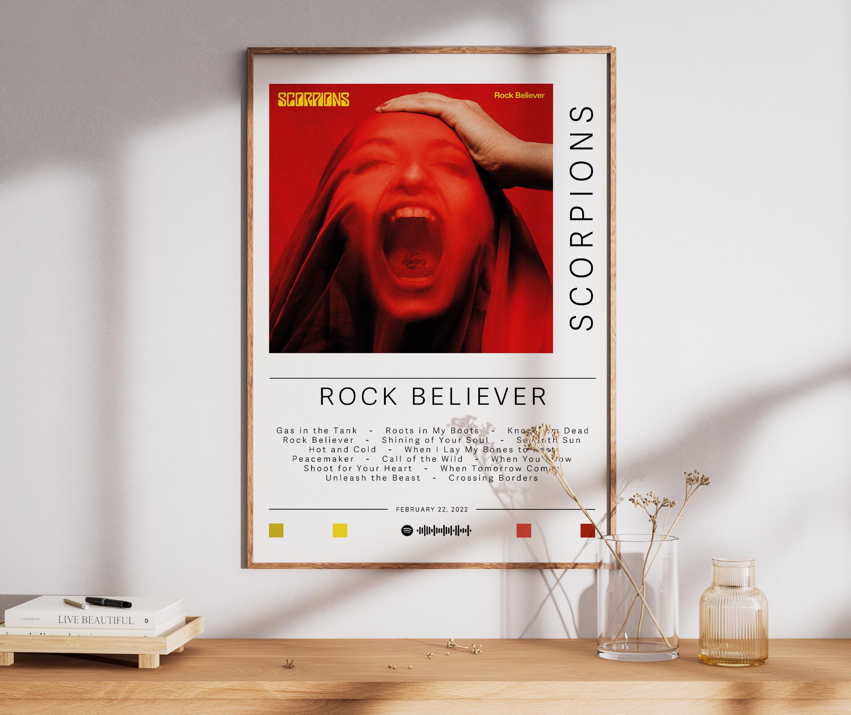 Scorpions Poster | Rock Believer Poster | Album Poster Prints | Wall ...