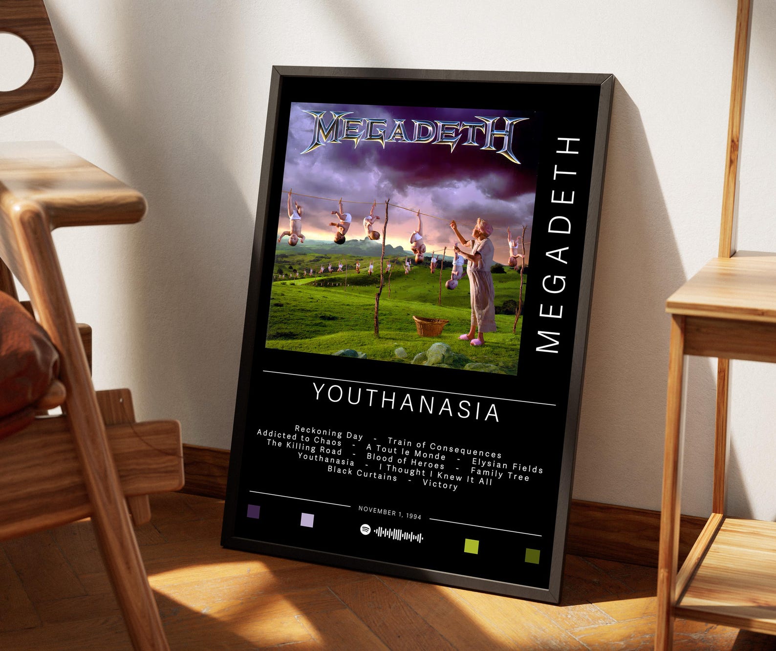 Megadeth Poster | Youthanasia Poster | Album Poster Prints | Wall Decor ...