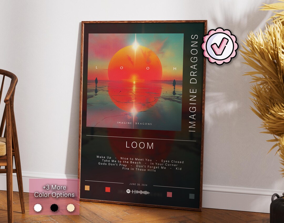 Imagine Dragons Poster | LOOM Poster | Album Poster Prints | Wall Decor ...
