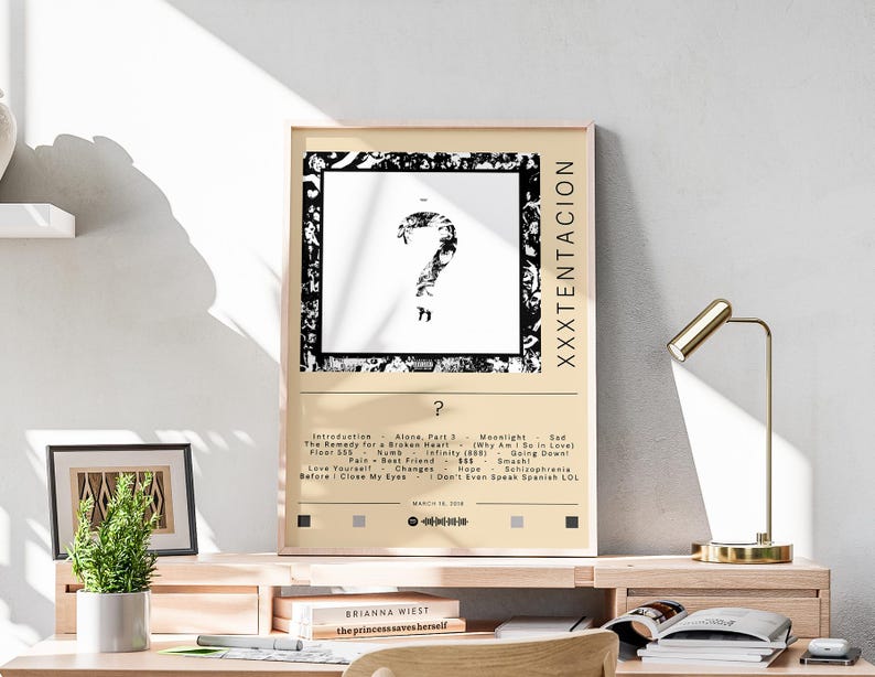 Xxxtentacion Poster | ? Poster | Album Poster Prints | Wall Decor ...