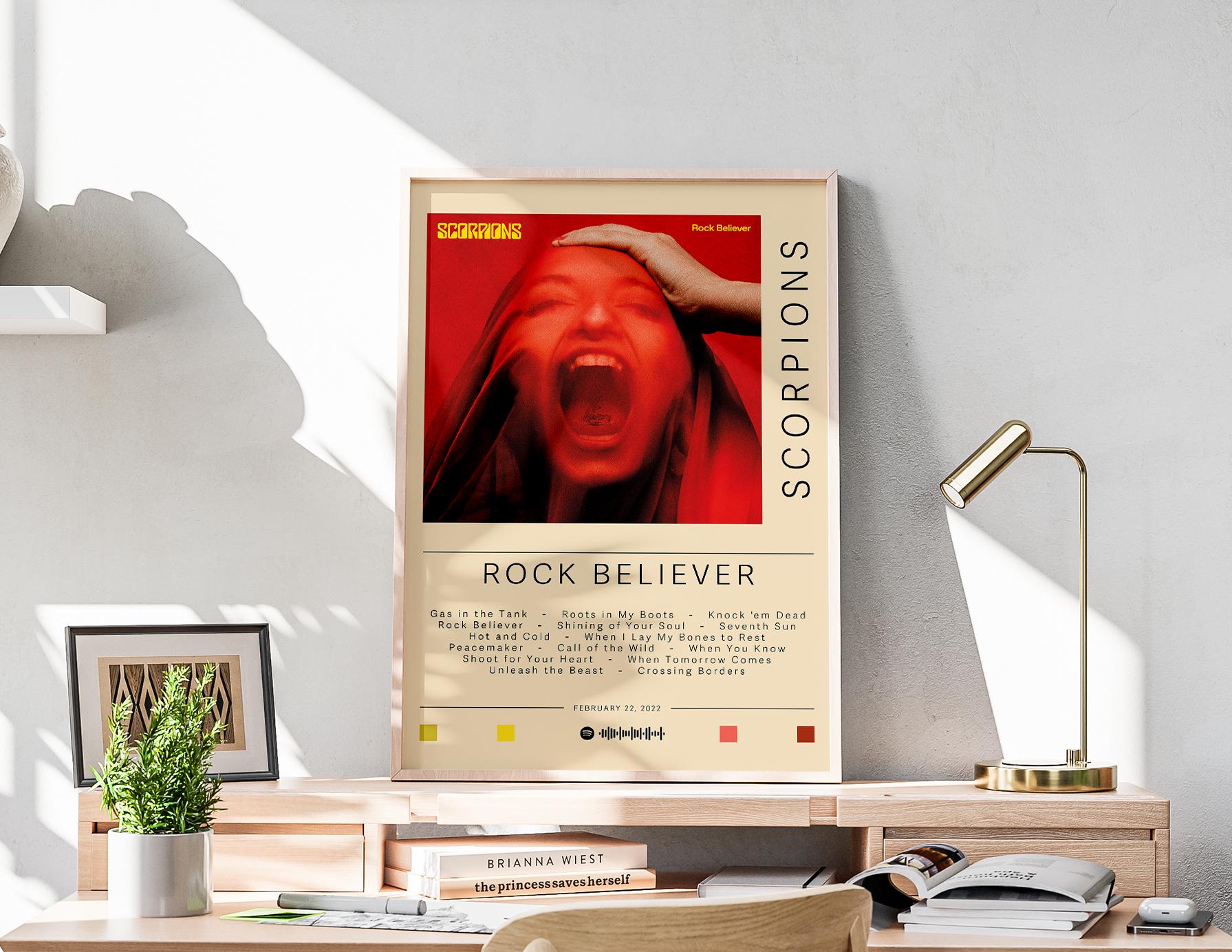 Scorpions Poster | Rock Believer Poster | Album Poster Prints | Wall ...