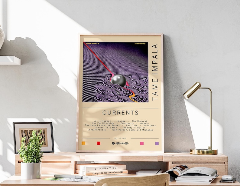 Tame Impala Poster | Currents Poster | Album Poster Prints | Wall Decor ...