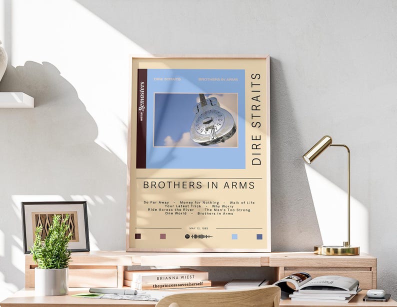 Dire Straits Poster | Brothers in Arm Poster | Album Poster Prints ...