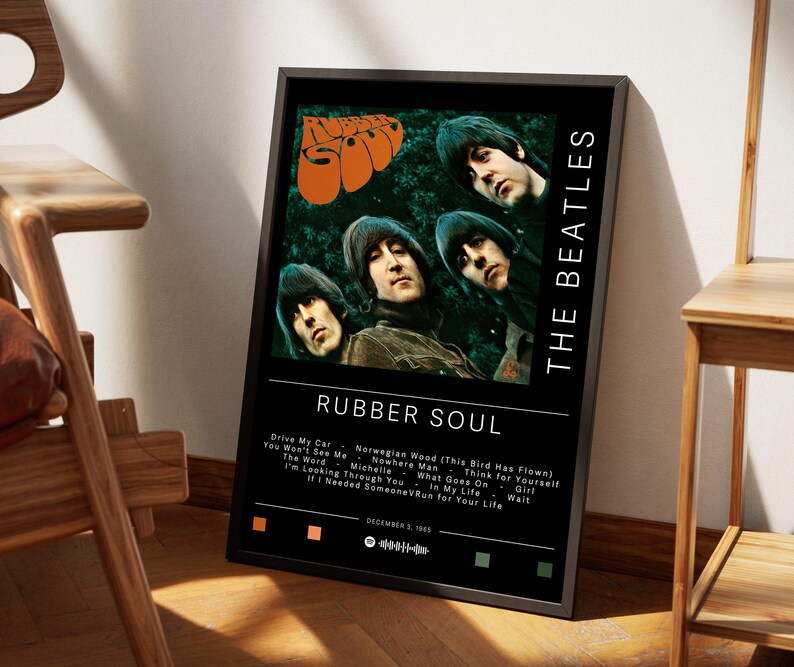 The Beatles Poster | Rubber Soul Poster | Album Poster Prints | Wall ...