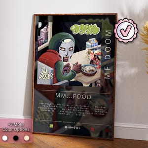 MF DOOM Poster | Mm... Food Poster | Album Poster Prints | Wall Decor ...