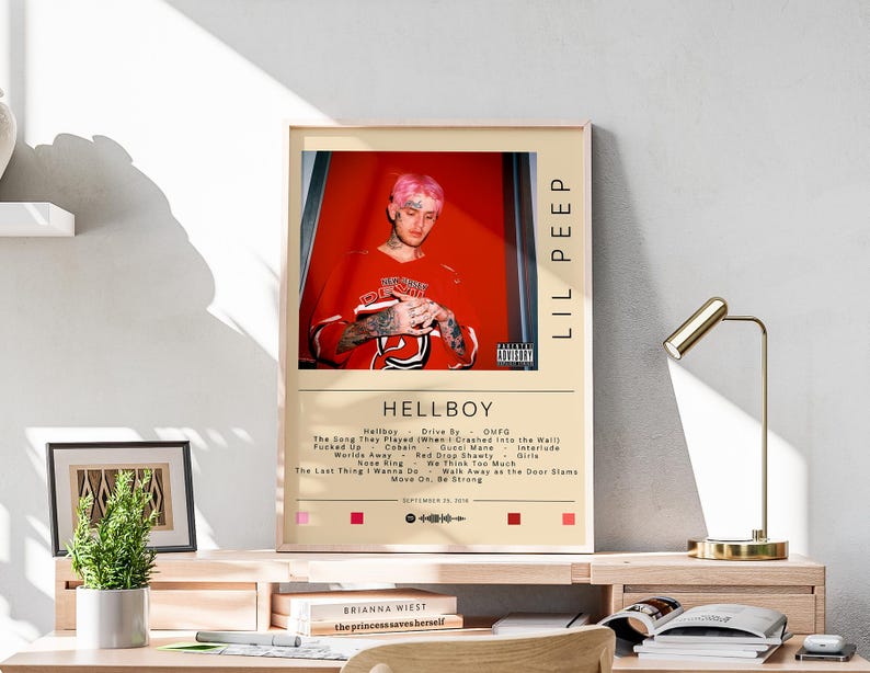 Lil Peep Poster | HELLBOY Poster | Album Poster Prints | Wall Decor ...