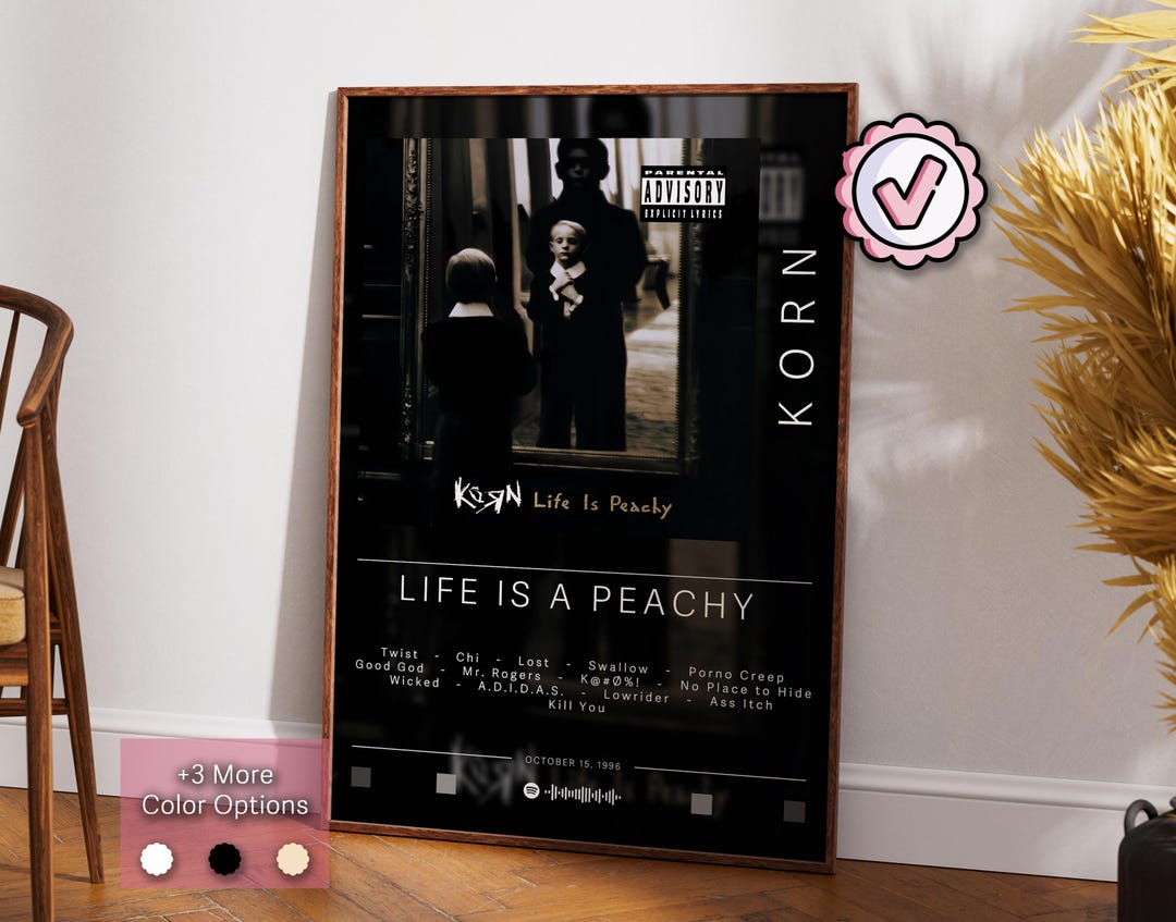 Korn Poster | Life is A Peachy Poster | Album Poster Prints | Wall ...
