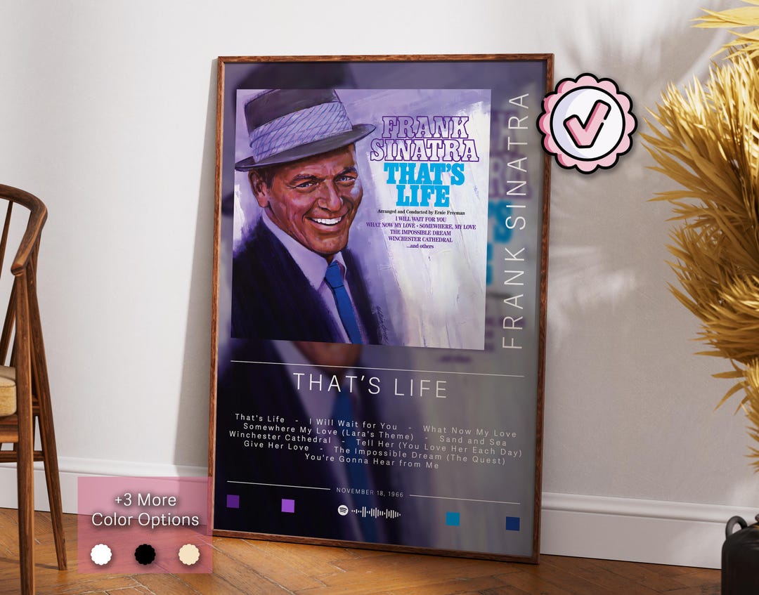 Frank Sinatra Poster | That's Life Poster | Album Poster Prints | Wall ...