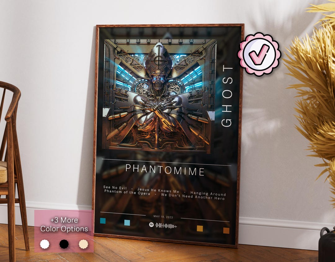 Ghost Poster | Phantomime Poster | Album Poster Prints | Wall Decor ...