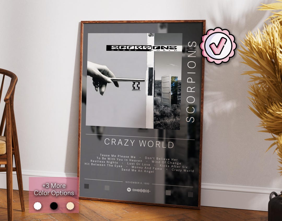 Scorpions Poster | Crazy World Poster | Album Poster Prints | Wall ...