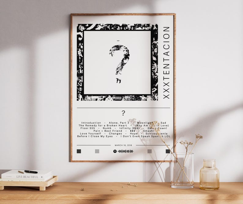 Xxxtentacion Poster | ? Poster | Album Poster Prints | Wall Decor ...