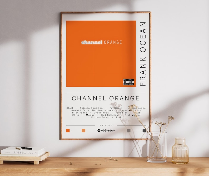 Frank Ocean Poster | Channel Orange Poster | Album Poster Prints | Wall ...