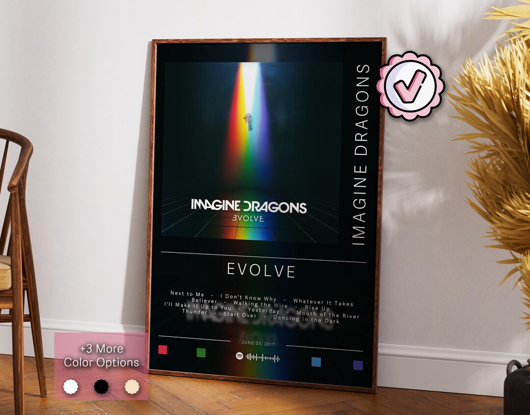 Imagine Dragons Poster | Evolve Poster | Album Poster Prints | Wall Decor Posters | Album Cover ...