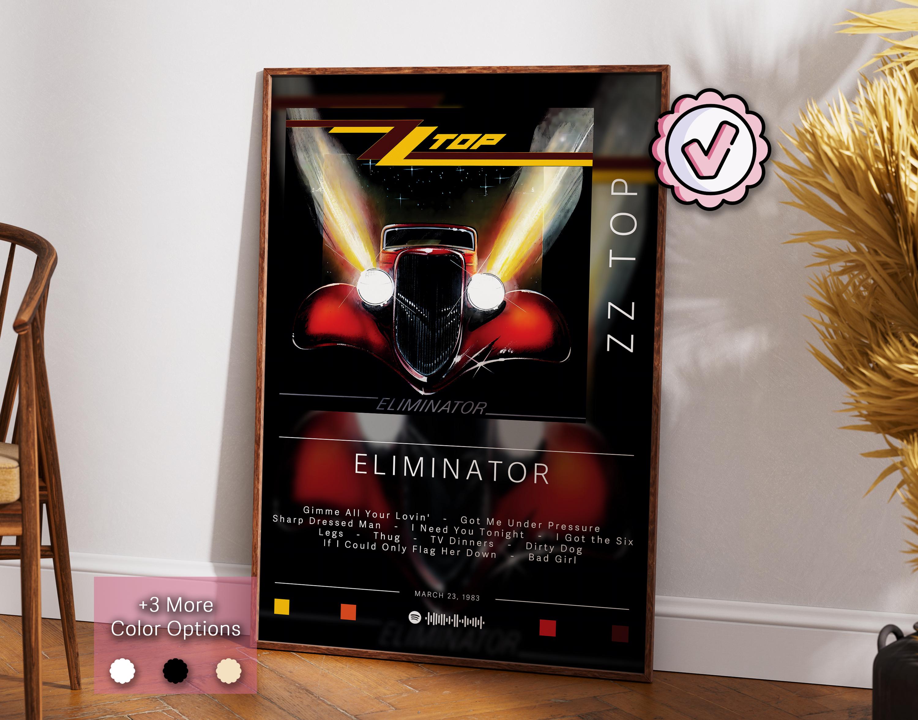 ZZ Top Poster | Eliminator Poster | Album Poster Prints | Wall Decor ...