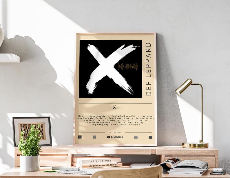 Def Leppard Poster | X Poster | Album Poster Prints | Wall Decor ...