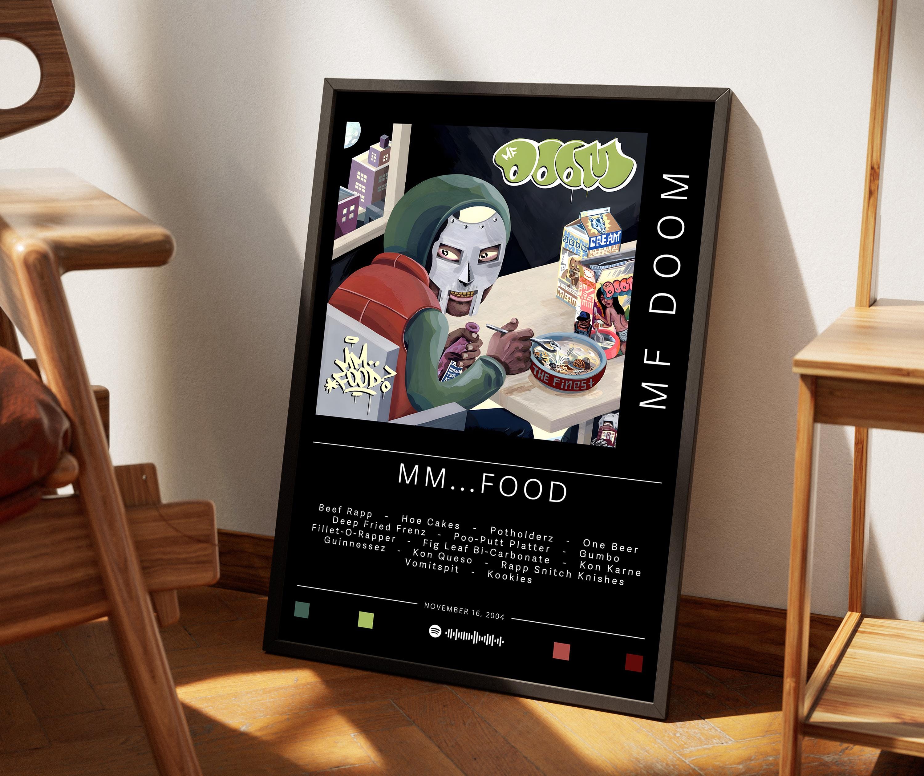 MF DOOM Poster | Mm... Food Poster | Album Poster Prints | Wall Decor ...