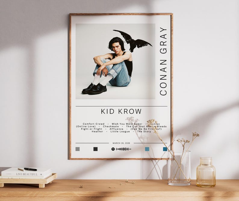 Conan Gray Poster | Kid Krow Poster | Album Poster Prints | Wall Decor ...