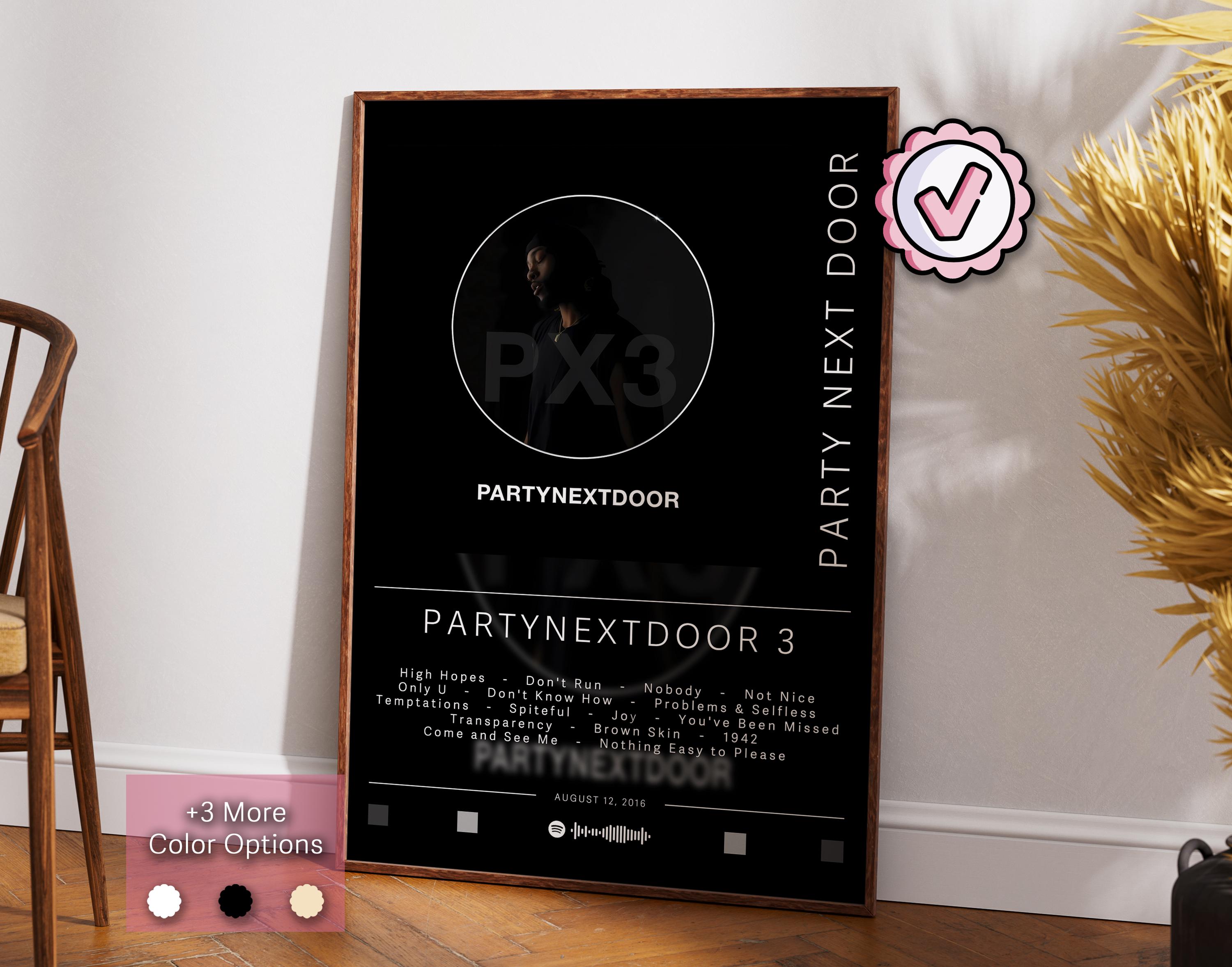 Party Next Door Poster | PARTYNEXTDOOR 3 Poster | Album Poster Prints ...