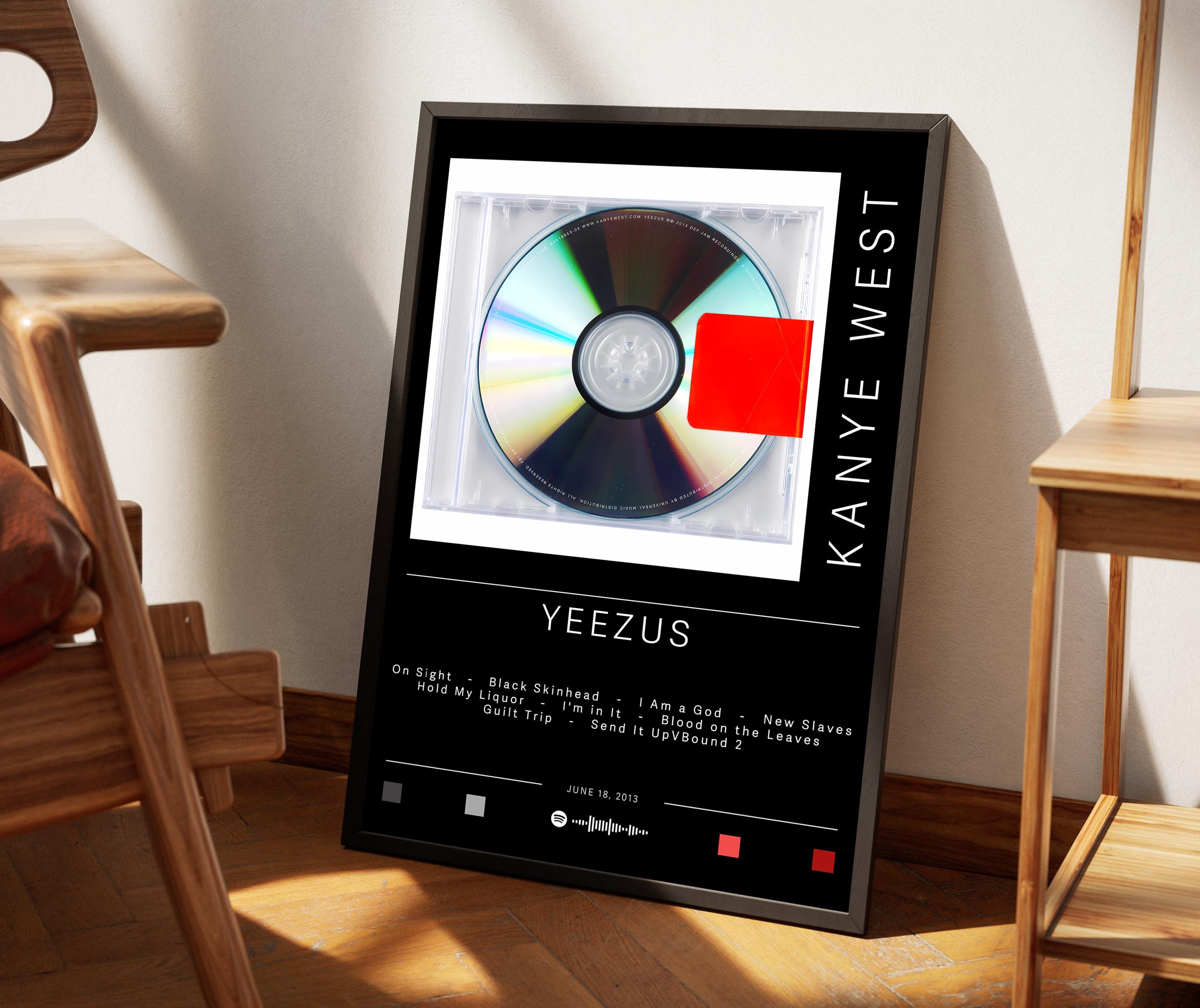 Kanye West Poster | Yeezus Poster | Album Poster Prints | Wall Decor Posters | Album Cover Gift ...
