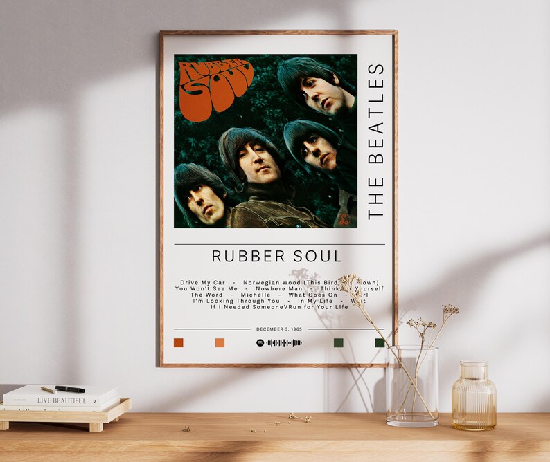 The Beatles Poster | Rubber Soul Poster | Album Poster Prints | Wall ...