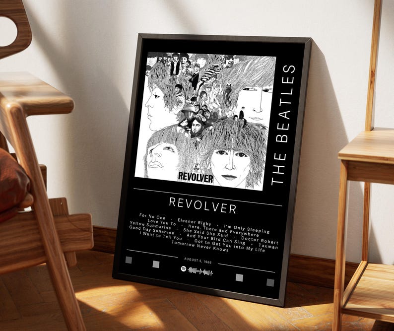 The Beatles Poster | Revolver Poster | Album Poster Prints | Wall Decor ...
