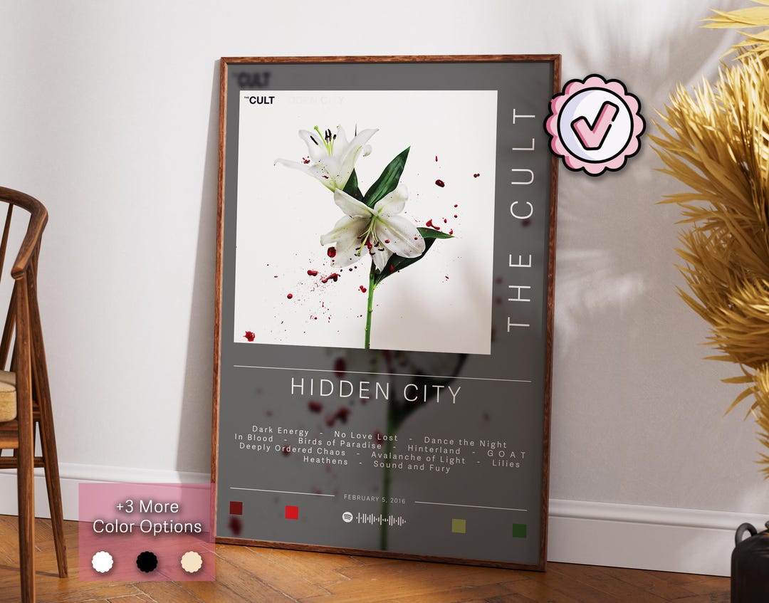 The Cult Poster | Hidden City Poster | Album Poster Prints | Wall Decor ...