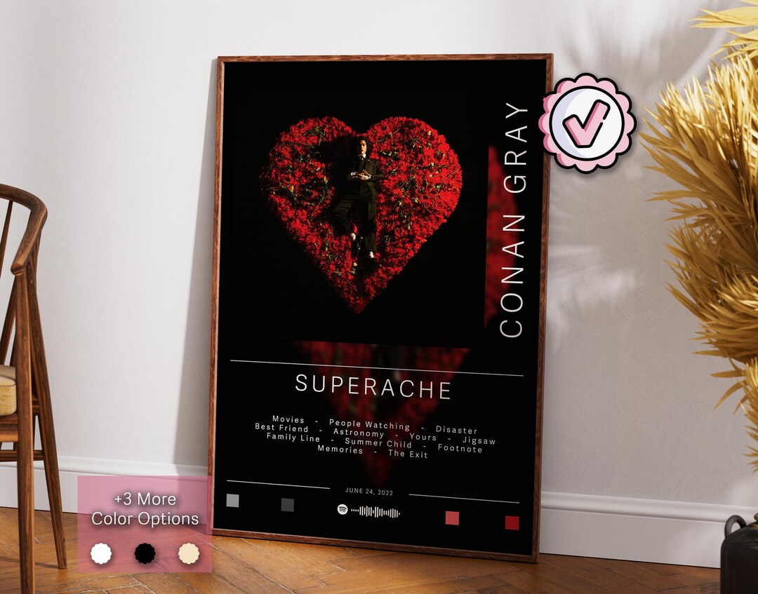 Conan Gray Poster | Superache Poster | Album Poster Prints | Wall Decor ...