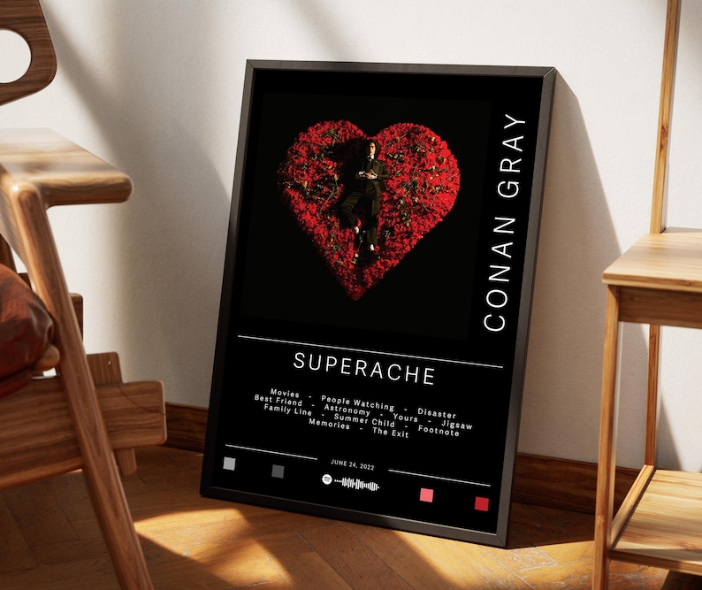 Conan Gray Poster | Superache Poster | Album Poster Prints | Wall Decor ...
