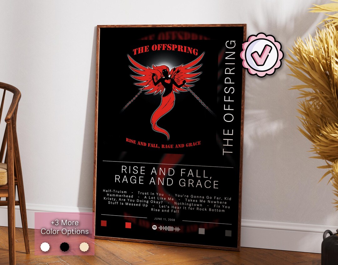 The Offspring Poster | Rise and Fall, Rage and Grace Poster | Album ...