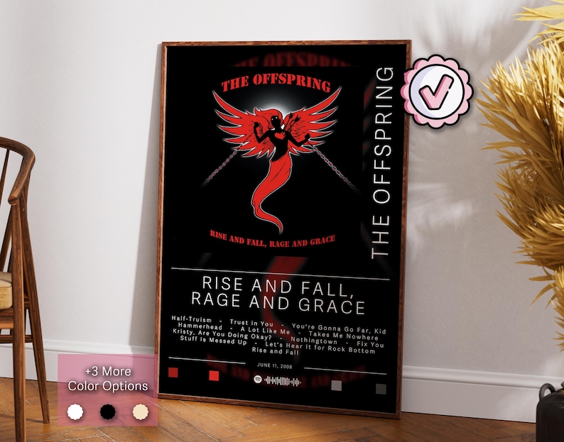 The Offspring Poster | Rise and Fall, Rage and Grace Poster | Album ...