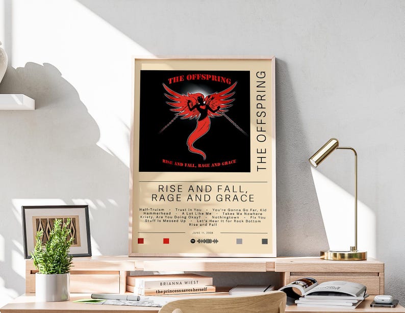 The Offspring Poster | Rise and Fall, Rage and Grace Poster | Album ...