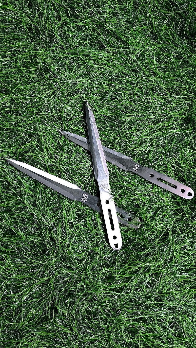 Throwing Spikes Set , 10.11" Full Tang Stainless Steel, 0.236 ...