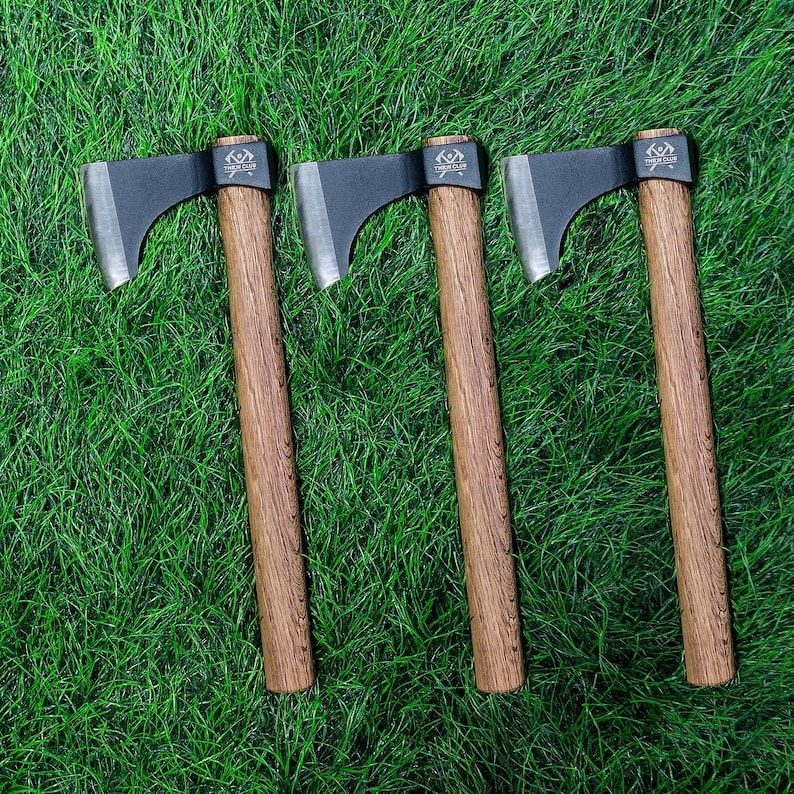 Throwing Axe Set, 16.1" High Carbon Steel Tomahawks, for Competition ...