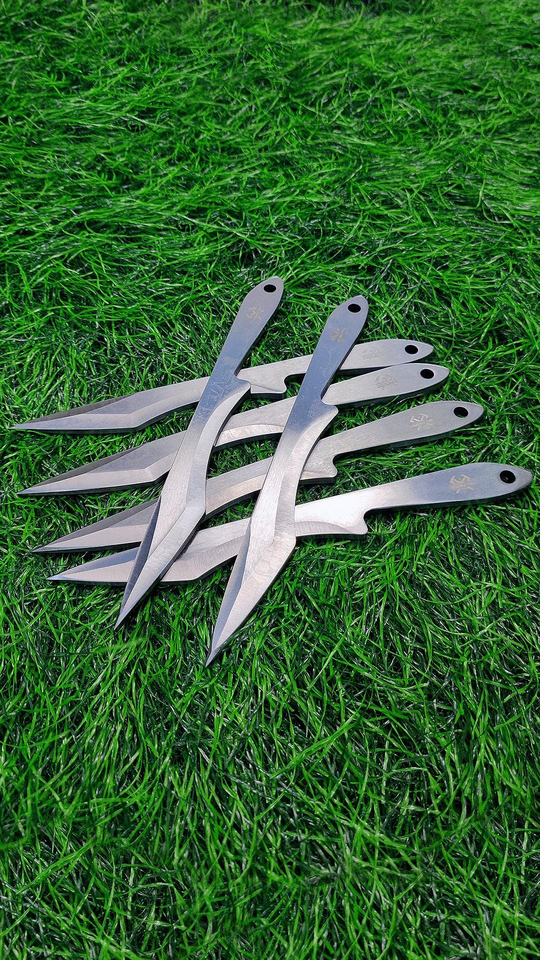 Throwing Spikes Set , 10" Full Tang Stainless Steel, 0.236" Thickness ...