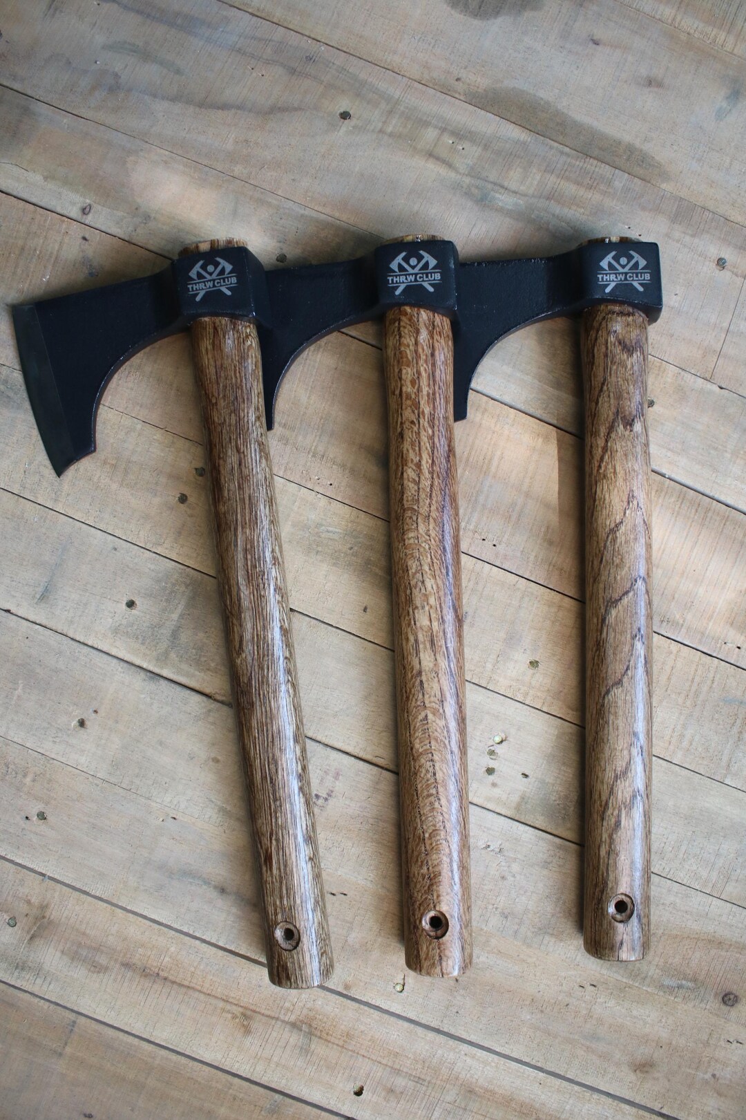 THRWCLUB 3 Pack Competition Throwing Axes, 16.1" Flying Tomahawk Set ...