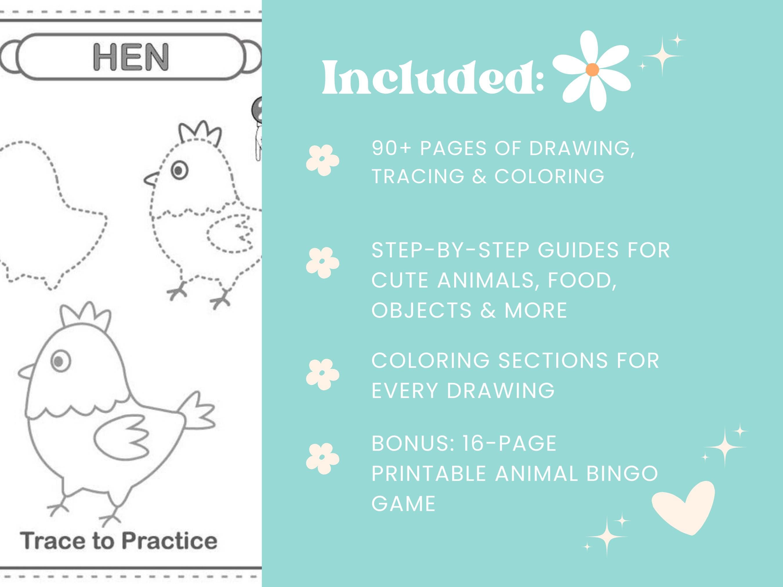 How to Draw Anything for Kids, Step-by-step Drawing Book, BONUS Animal ...