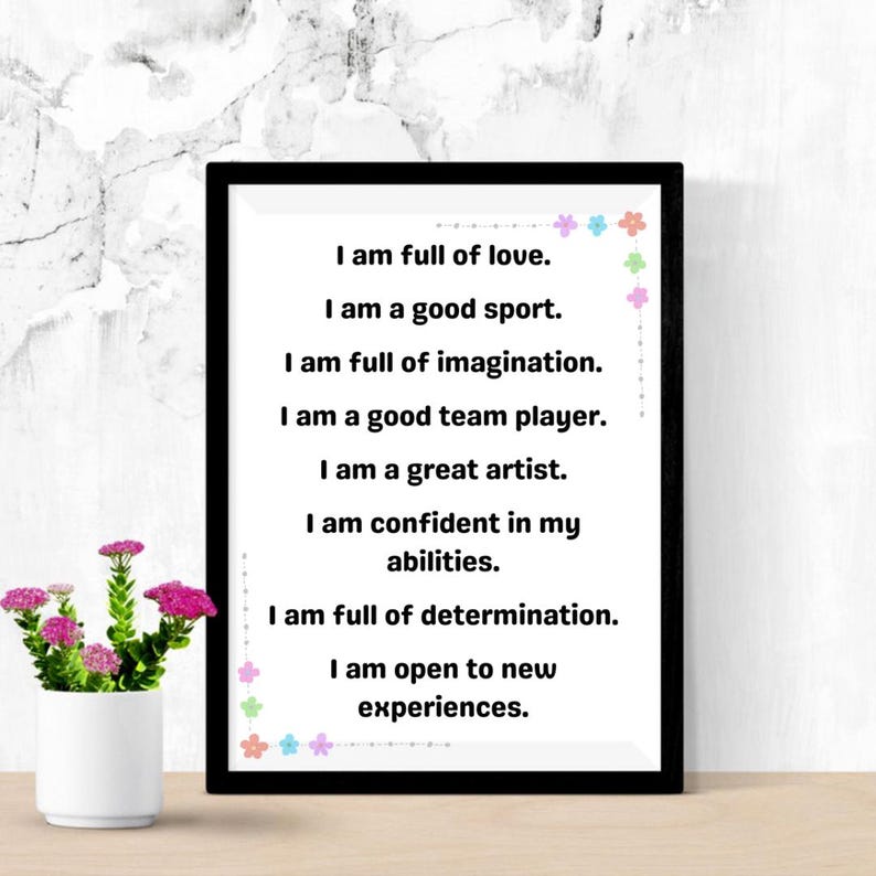 300+ Printable Positive Affirmation Cards and Posters for Kids. Boost ...