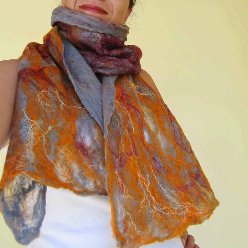 Cobweb Felted Scarf desire - Etsy