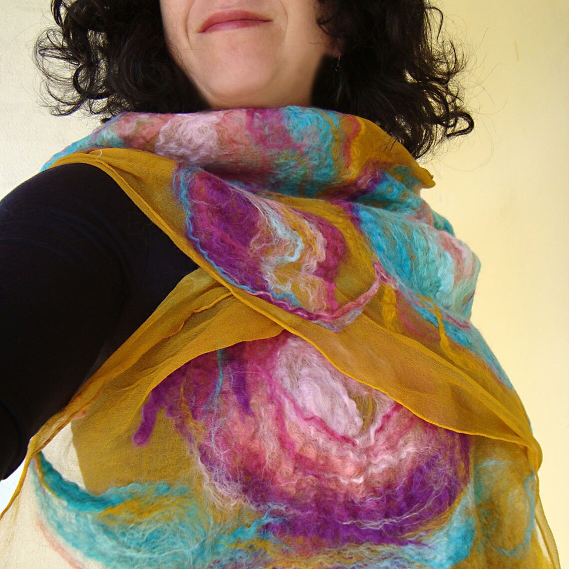 Nuno Felted Scarf infinity - Etsy
