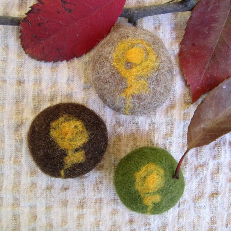Felted Pebbles earth - Etsy