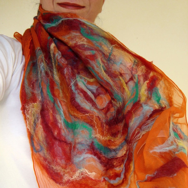 Nuno Felt Scarf - Etsy