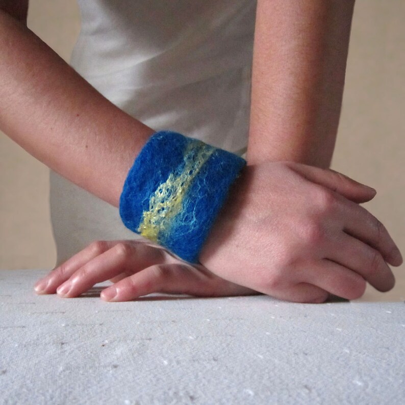 Felted Cuff Bracelet coming Back to Life - Etsy