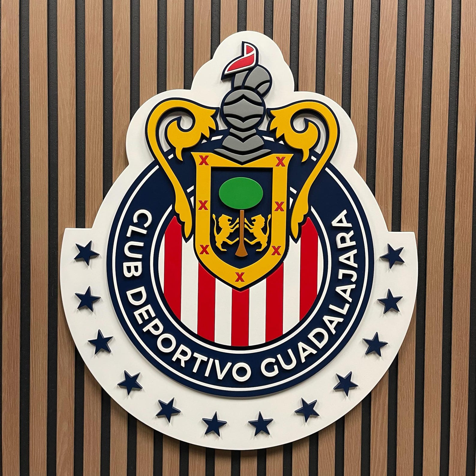 Chivas De Guadalajara With the Stars Handcrafted 3D Wood Sign Layered ...